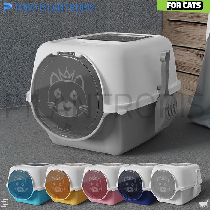 Jual CAT LITTER BOX KUCING TERTUTUP LITER BOX TOILET KUCING TERTUTUP ...