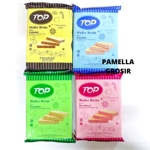 Jual TOP WAFER KRIM ANEKA RASA 300GR SNACK makanan ringan jajanan ...