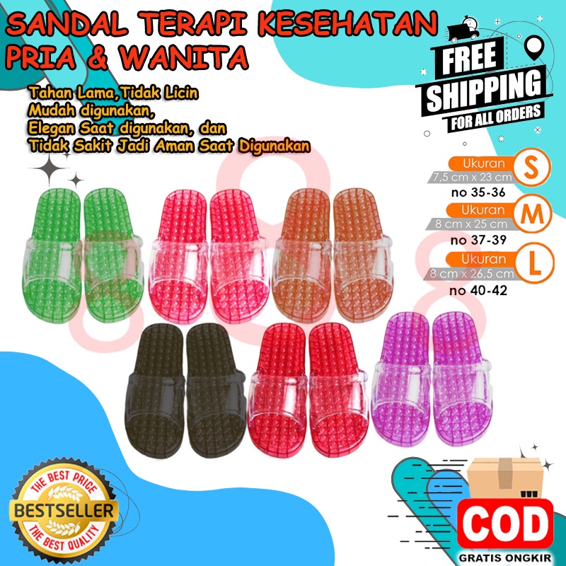 Jual SANDAL TERAPI REFLEKSI PIJAT KESEHATAN SENDAL PRIA DAN WANITA ...
