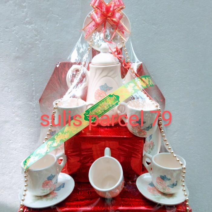 Jual Parcel Tea Set Keramik Lebaran B 037 | Shopee Indonesia