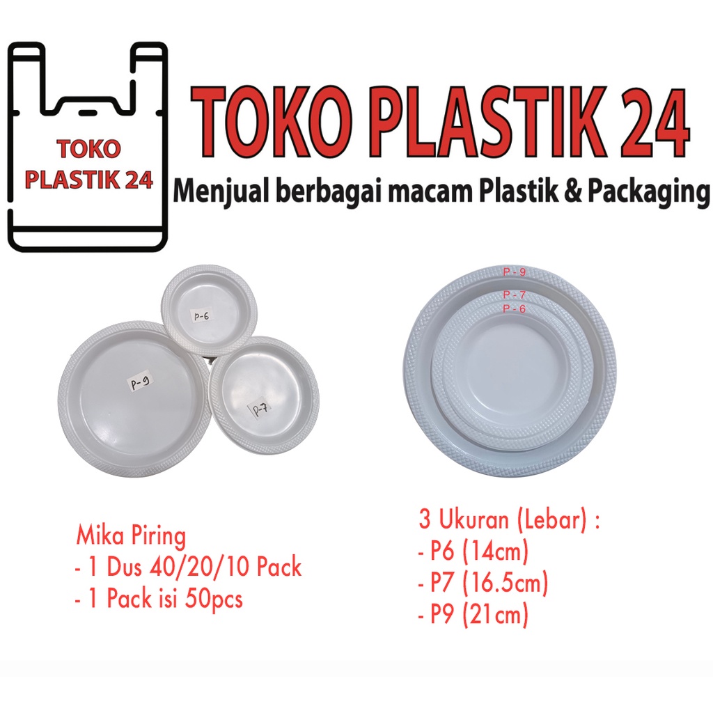 Jual PIRING MIKA PUTIH SUSU ISI 50 PCS (PER PACK) | Shopee Indonesia