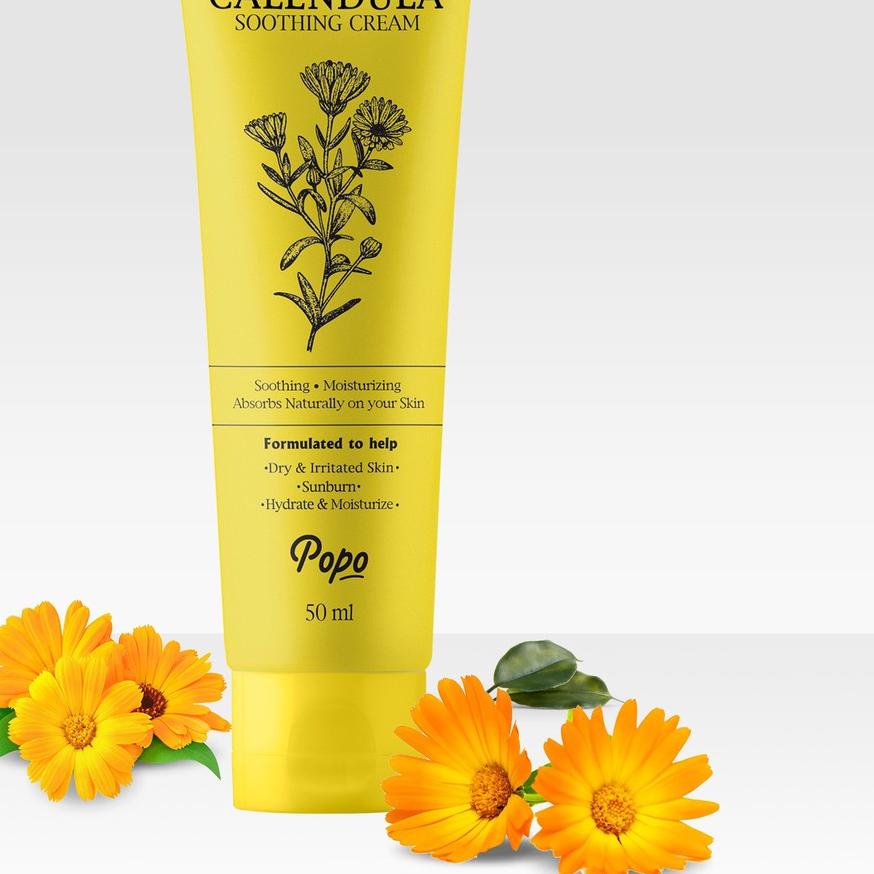 Jual Popo Calendula Soothing Cream 50ml, Eczema, Dermatitis, Eksim ...