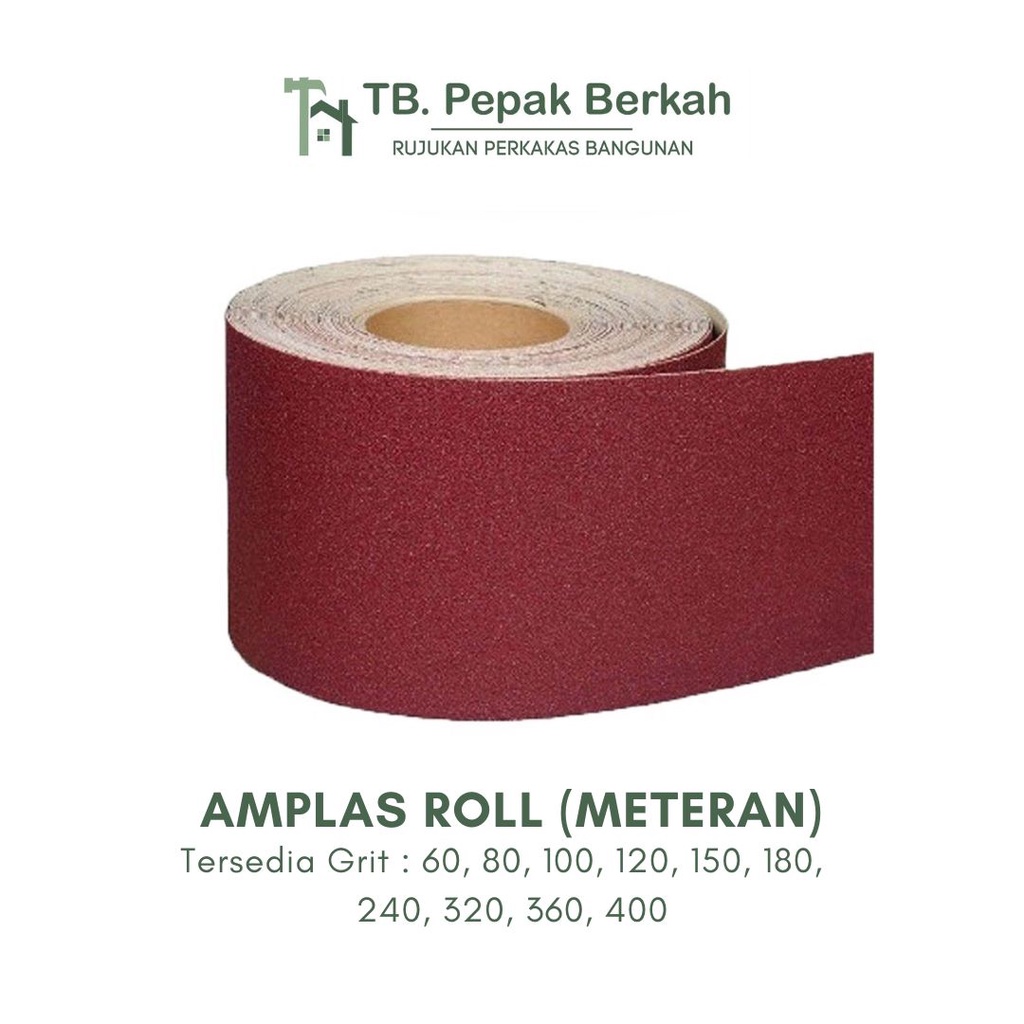 Jual AMPLAS ROLL KASAR HALUS LENGKAP (METERAN) | Shopee Indonesia