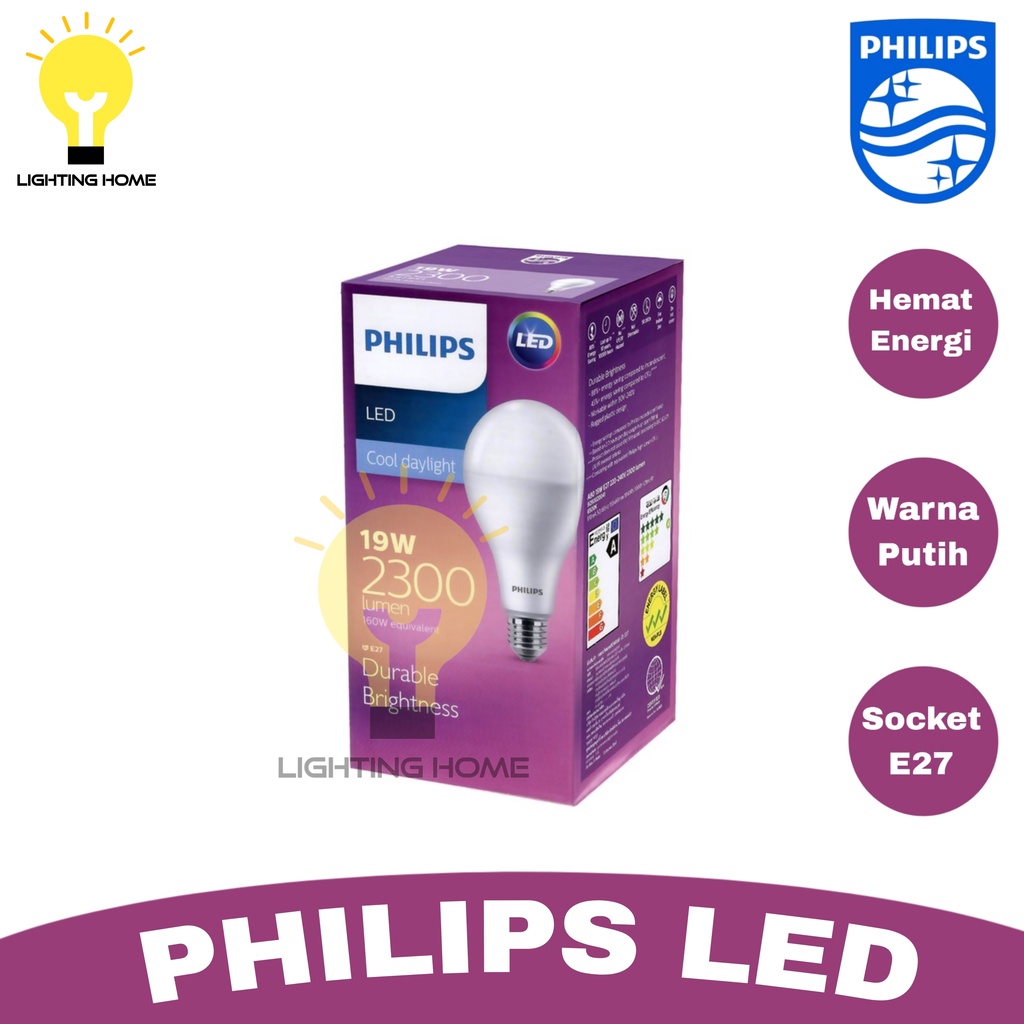 Jual Lampu Philips LED 19 Watt Putih 6500k | Shopee Indonesia