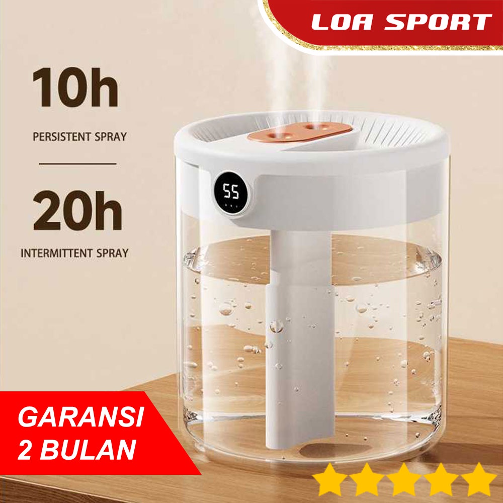 Jual Humidifier Alat Pelembap Udara Ruangan 2 Liter Double Nozzle Layar ...