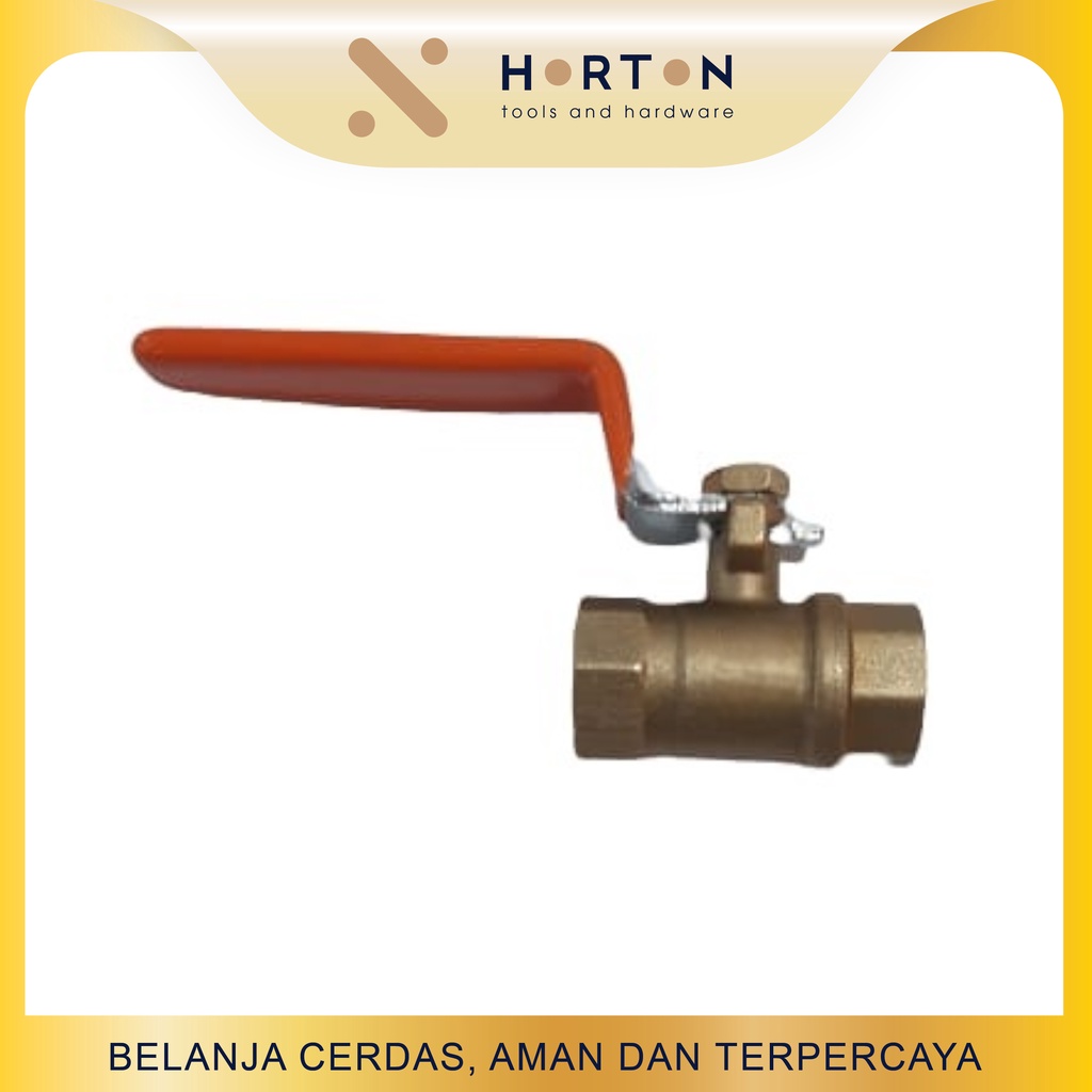 Jual Ball Valve Kuningan 1'' / Stop Kran Kuningan / Keran Air 1 Inch Engkol | Shopee Indonesia