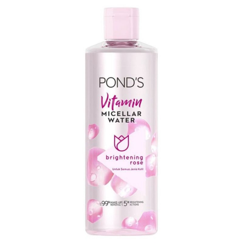 Jual Ponds Vitamin Micellar Water Brightening Rose 100ml & 55ml ...