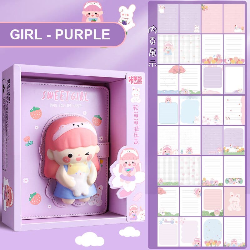 Jual Buku Squishy Lucu Unik Notebook Diary Sekolah Buku Tulis Sampul ...