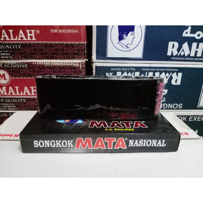 Jual Kopeah Songkok Hitam Polos "Mata" Peci Kopiah Hitam Nasional ...
