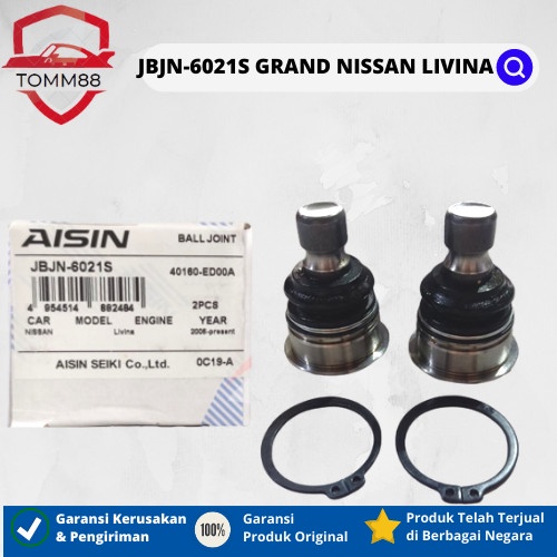 Jual AISIN BALL JOINT LOW JBJN-6021S GRAND NISSAN LIVINA BAWAH (2PCS ...