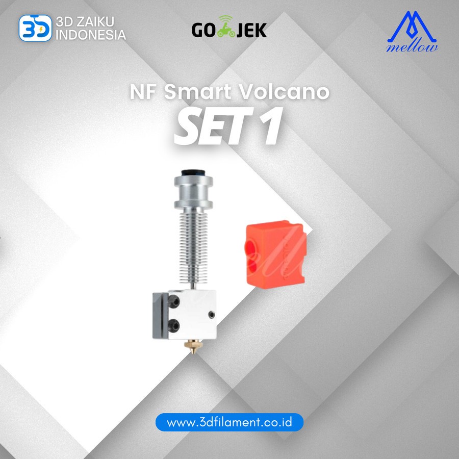 Jual Original Mellow 3D Printer NF Smart Volcano J-Head E3D Hotend Kit ...