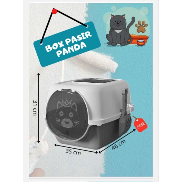Jual Litter Box Cat Tempat Pasir Kucing Model Box | Shopee Indonesia