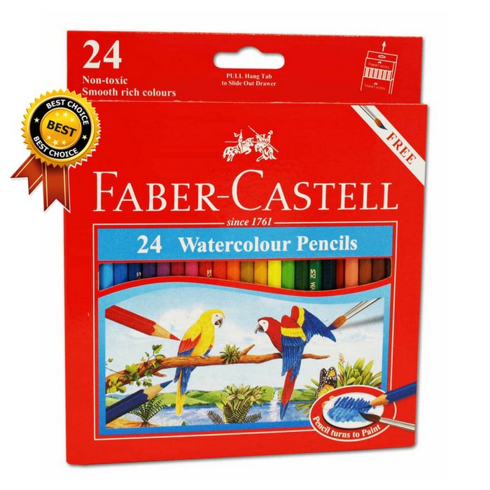 Jual BN - Pensil Warna Faber-Castell 24 Watercolour Pencils | Shopee ...