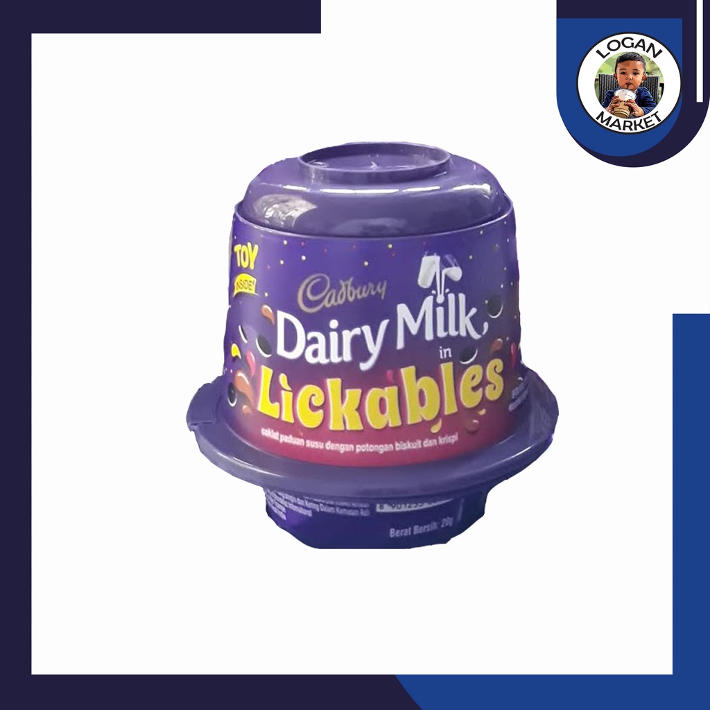 Jual Cadbury Cadburry Lickables Lickable Dairy Milk Coklat | Shopee ...