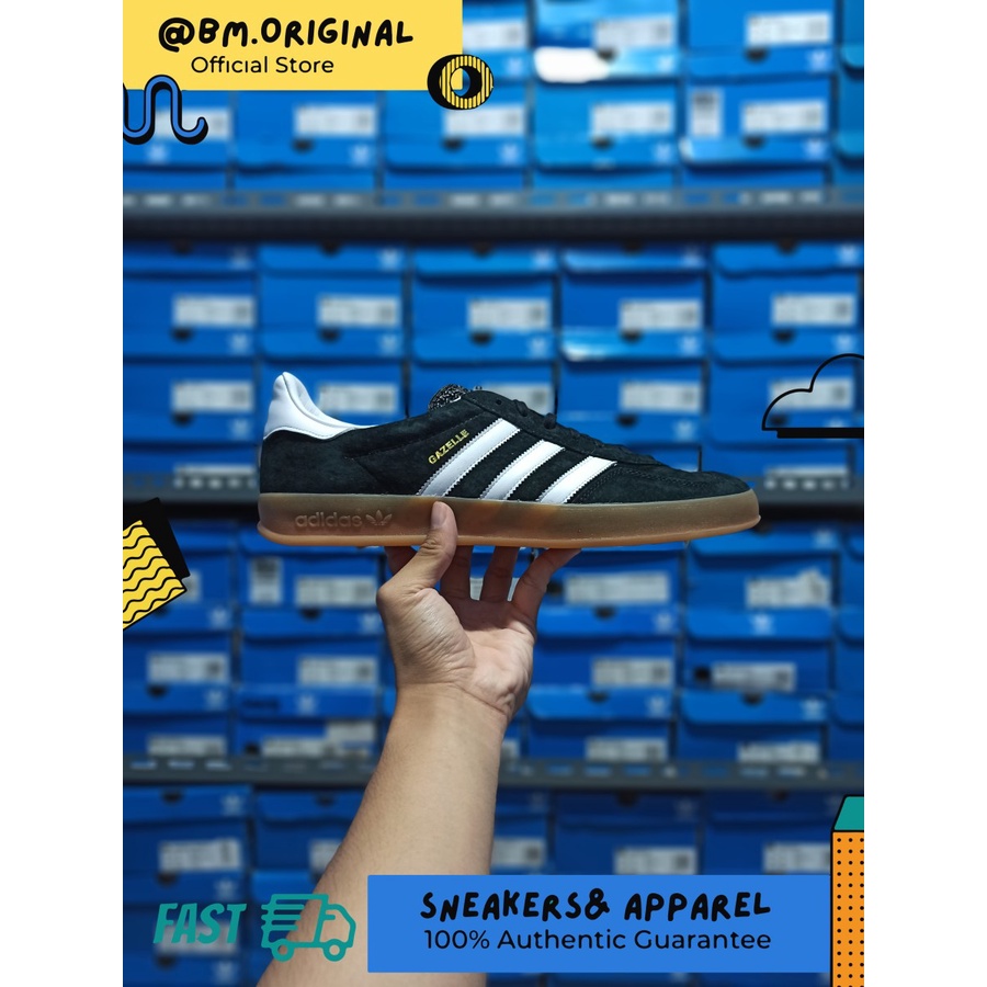 Jual Adidas Gazelle Indoor Core Black White Gumsole ORIGINAL H06259 ...