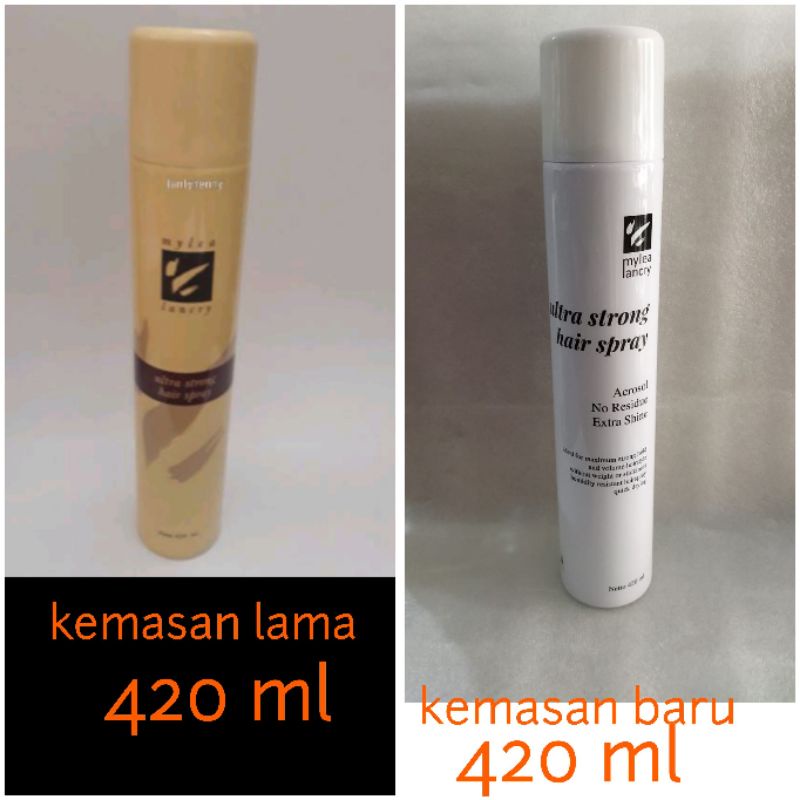 Jual Mylea hairspray ultrastrong 420 ml | Shopee Indonesia