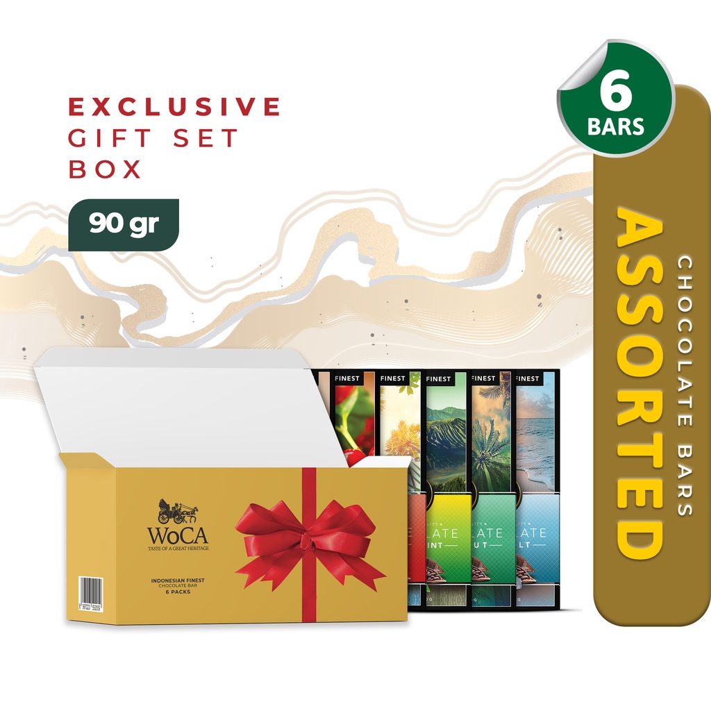 Jual WoCA Cokelat Mix Assorted Premium Chocolate Bar 6x90 gram | Shopee ...