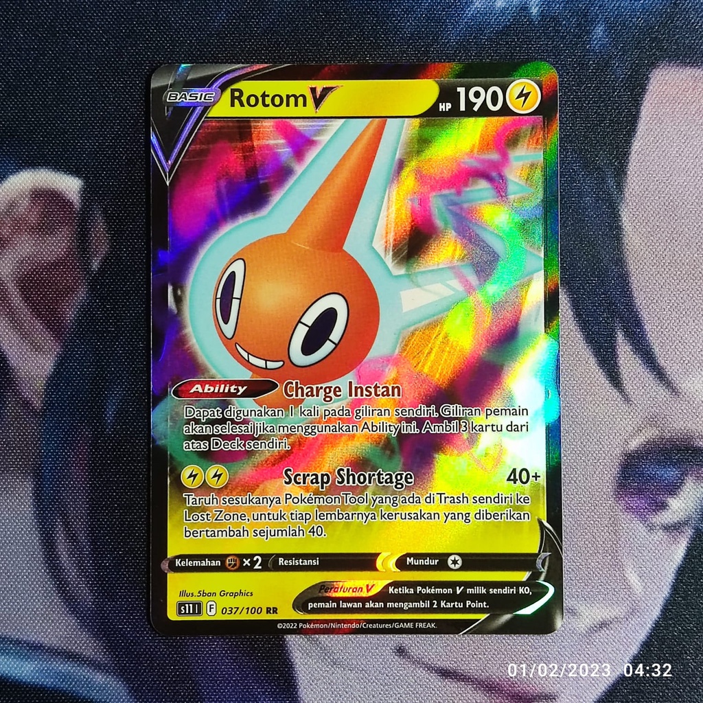 Jual pokemon (ID) rotom v - S11 037/100 - RR | Shopee Indonesia
