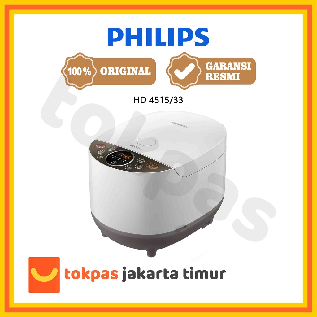 Jual [ORIGINAL] Magic Com Philips Digital Rice Cooker 1.8 Liter HD4515 ...
