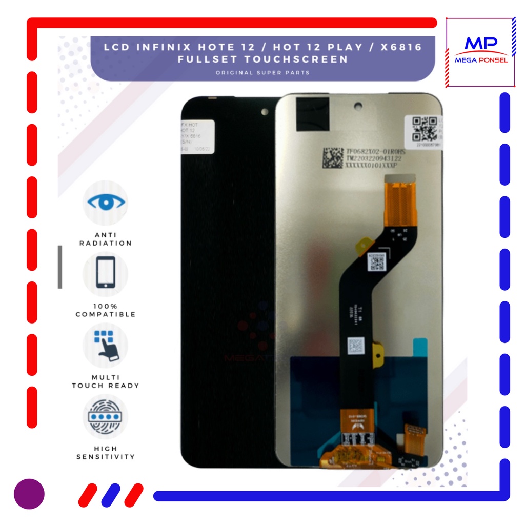 Jual LCD Infinix Hot 12 / Infinix Hot 12 Play / X6816 Fullset ...