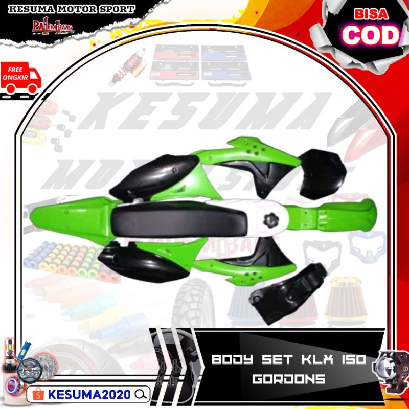 Jual BODYSET KLX GORDON BODYSET GORDON KLX 150 ALL SERIES | Shopee ...