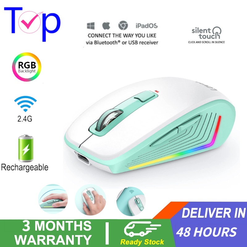 Jual 2.4g Mouse Wireless Rechargeable Usb Wireless Mouse Silent Mouse ...