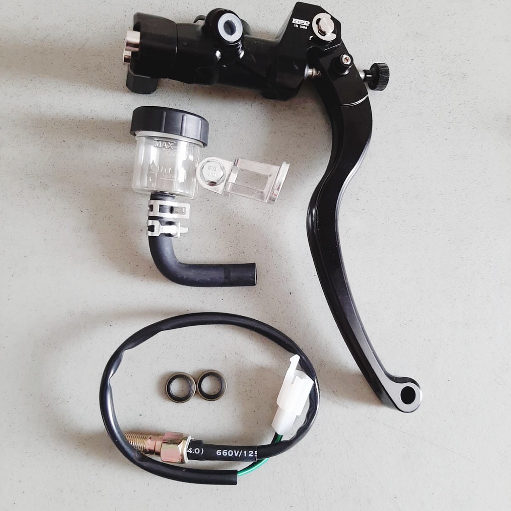 Jual Master Brake RPD NEXUS 15mm 17mm Hitam with switch Brake Handle ...