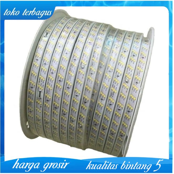 Jual Lampu LED Strip SMD 2835 120LED 180LED AC 220V PER METER Super ...