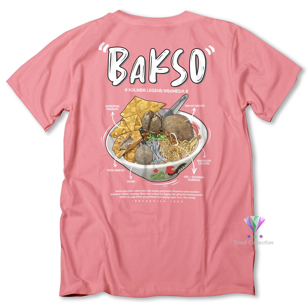 Jual Kaos Indonesia Local Food Series BAKSO LEGEND | Tshirt Culture ...