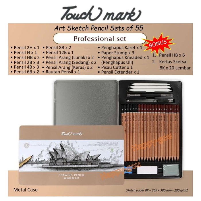 Jual Pensil Gambar Sketsa Set Warna Sketch Pencil Silhouette Professional | Shopee Indonesia