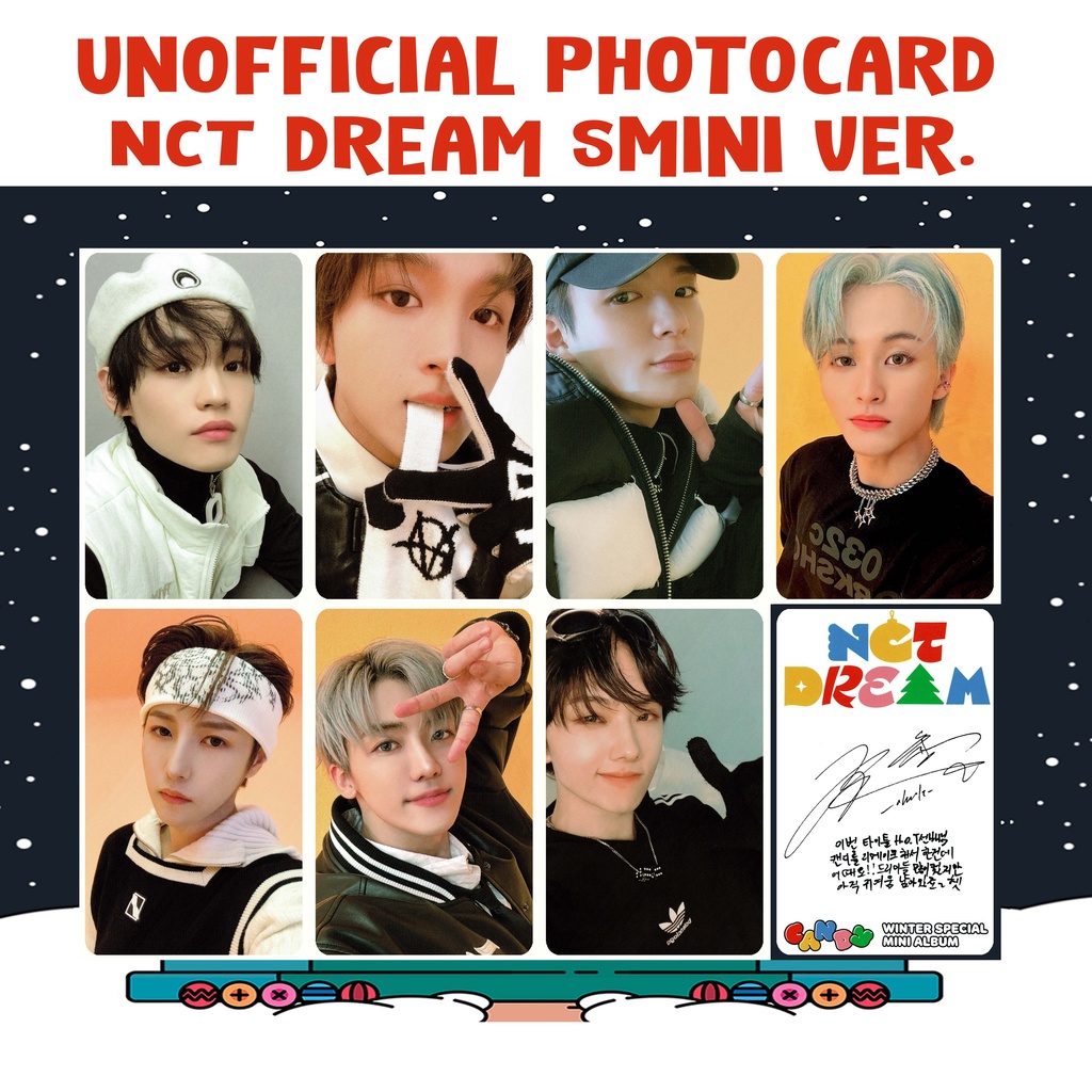 Jual UNOFFICIAL PHOTOCARD nct DREAM SMINI VER. | Shopee Indonesia