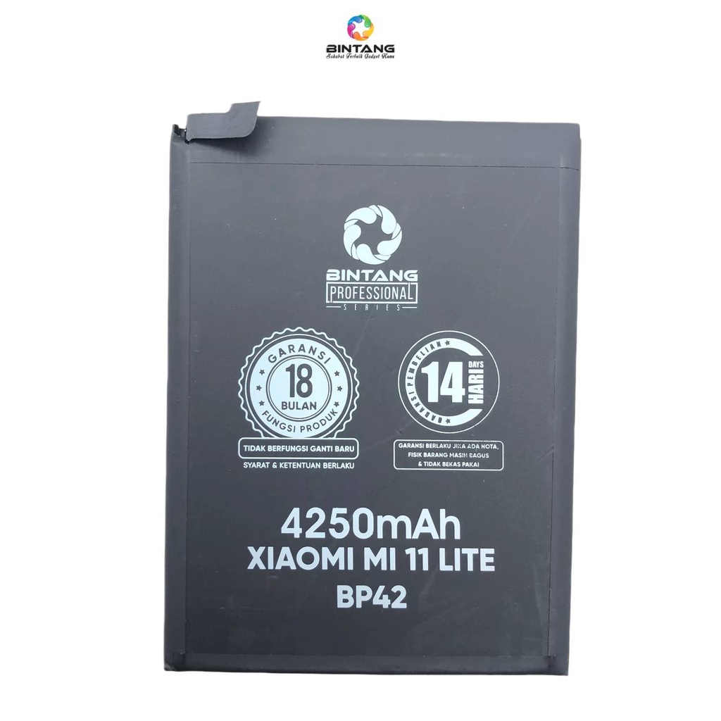 Jual BATERAI BINTANG EXTRA HIGH PERFORMANCE XIAOMI MI 11 LITE/BP42 | Shopee Indonesia