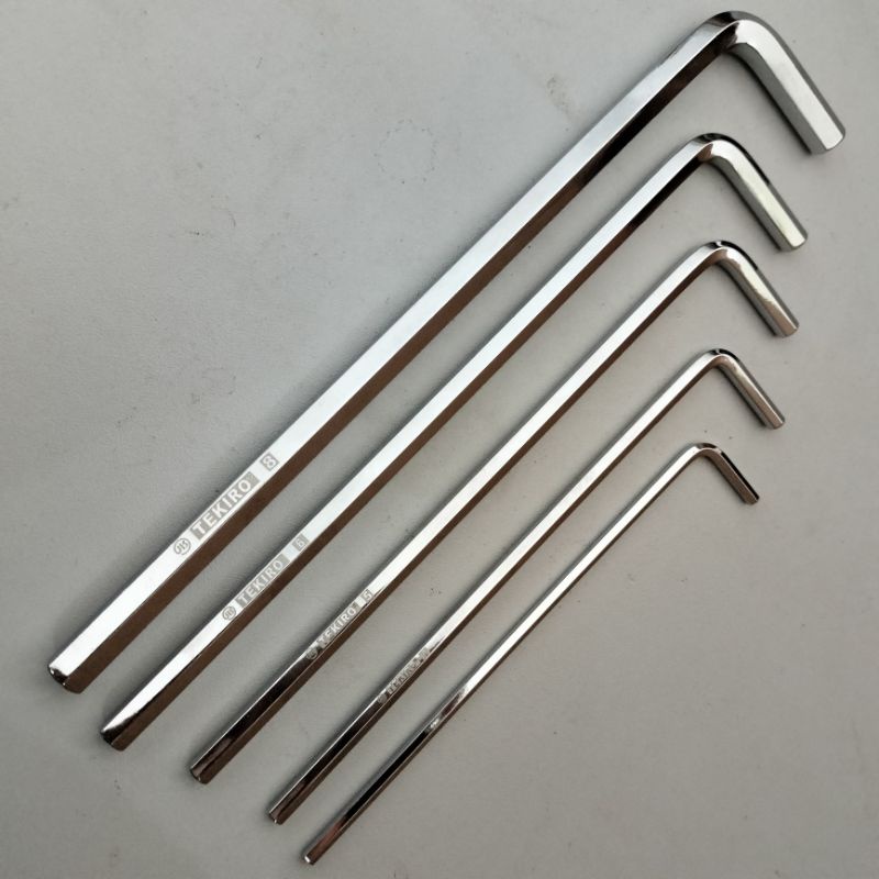 Jual KUNCI L PANJANG "TEKIRO" VARIAN SIZE 3MM - 8MM ||KUNCI L SATUAN ...