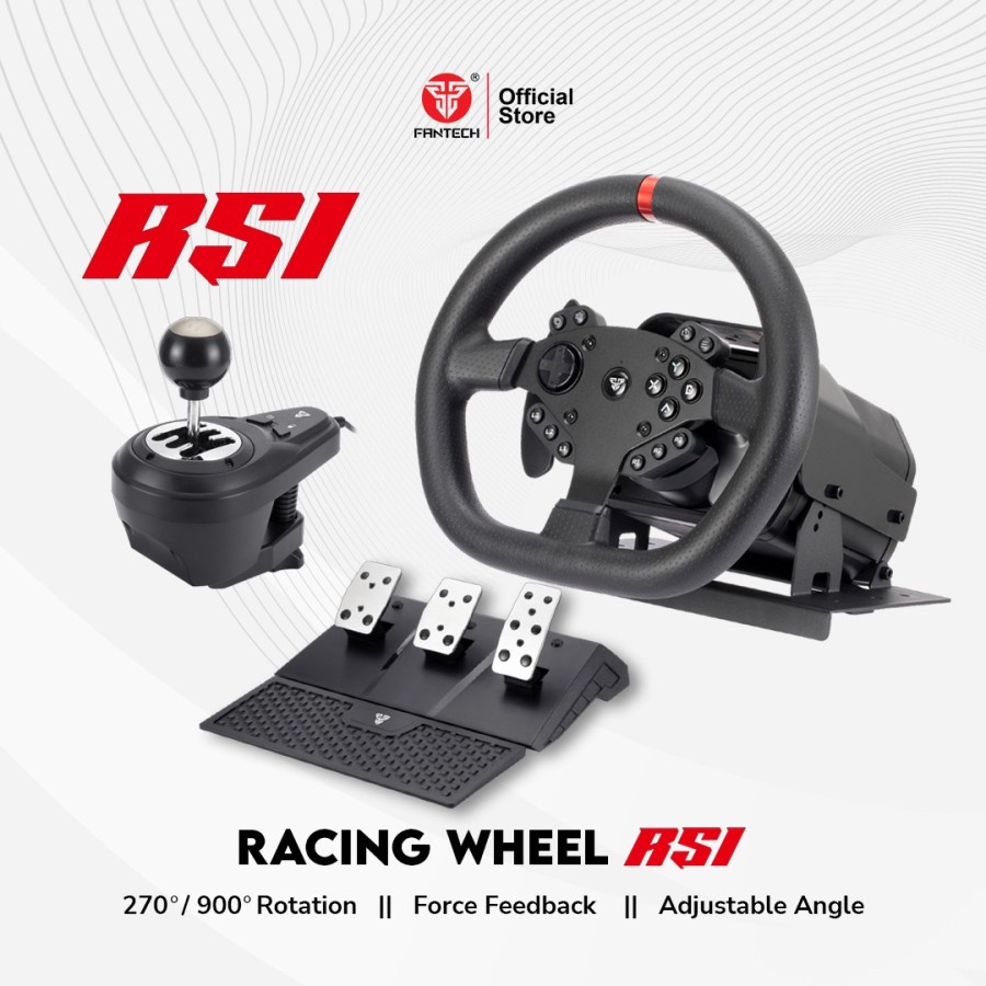 Jual Fantech RS1 Racing Steering Wheel Simulator Force Feedback ...