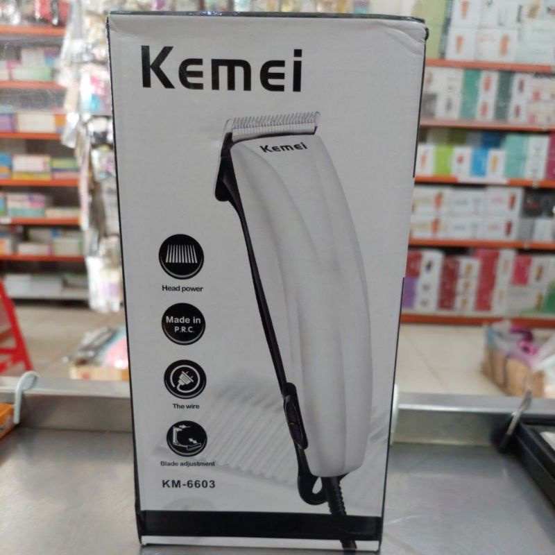 Jual Mesin Cukur Rambut Listrik Original Kemei KM-6603 | Shopee Indonesia