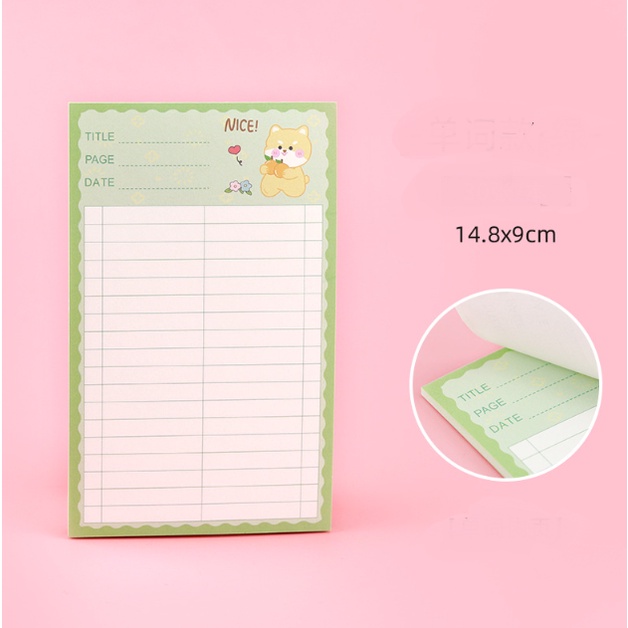Jual Sticky notes draft word book cartoon | Shopee Indonesia