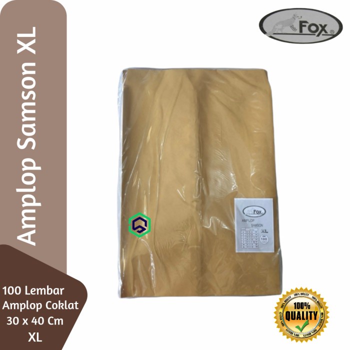 Jual Amplop Coklat Samson XL 30 x 40 cm (Super Map) Fox - 100 Lembar ...