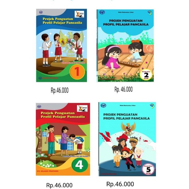 Jual Projek Penguatan Profil Pelajar Pancasila Untuk Siswa SD/MI Kelas 1 2 4 5 Kurikulum Merdeka ...