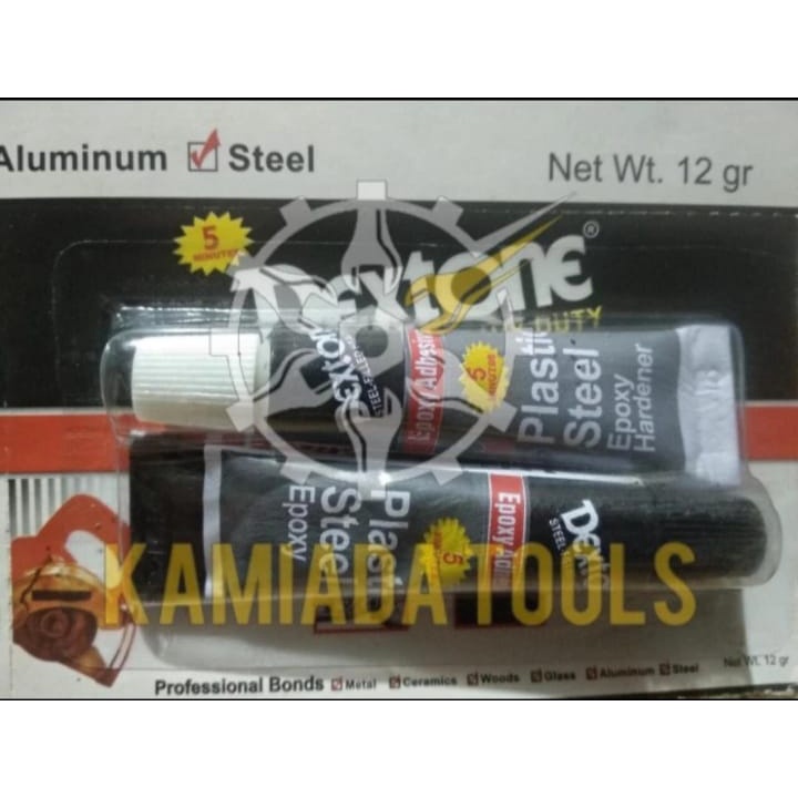 Jual Lem Plastik Steel 5 Menit DEXTONE Kecil/Lem DEXTONE 5 Menit/Lem ...