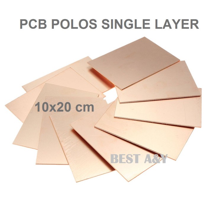 Jual PCB Papan Polos Single Layer Fiber CETAK SATU SISI 10X20CM 10x20 ...