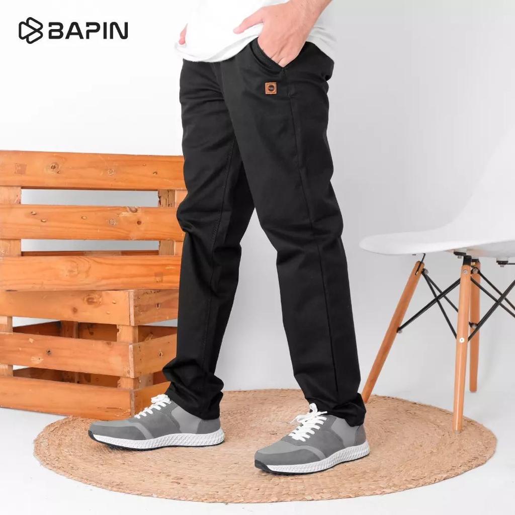 Jual BAPIN Celana Chino Hitam Ukuran Dewasa Jumbo 27 -42 | Shopee Indonesia