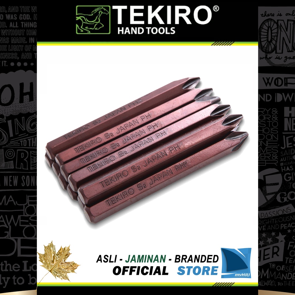 Jual Mata Obeng Ketok Isi 12 pcs PH2 (+) / PH3 (+) / (-) 8 x 80 mm ...