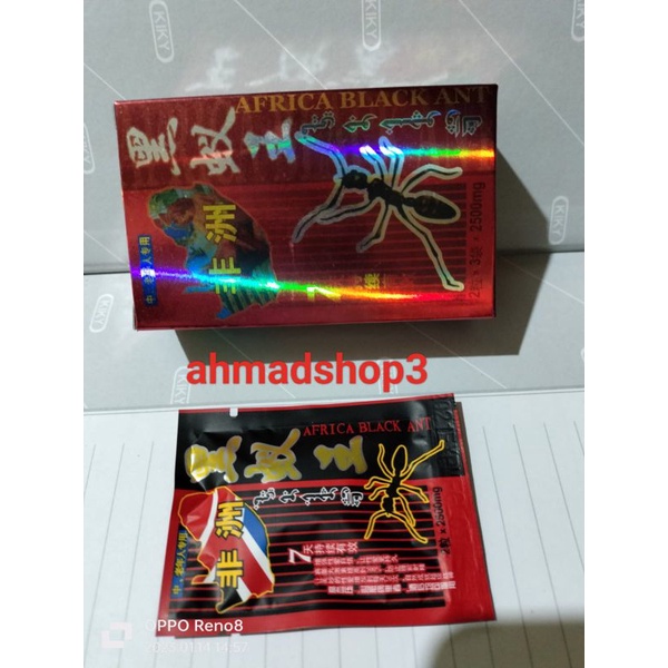 Jual semut 9 afrika black ant isi 3 sachet original | Shopee Indonesia