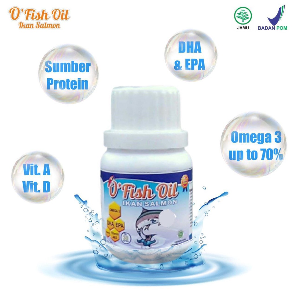 Jual O'FISH OIL (Minyak ikan salmon) | Shopee Indonesia