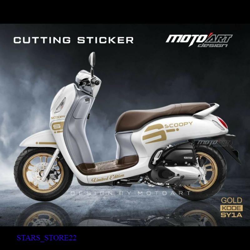 Jual Cutting sticker Honda Scoopy tahun 2021 PREMIUM MURAH | Shopee ...
