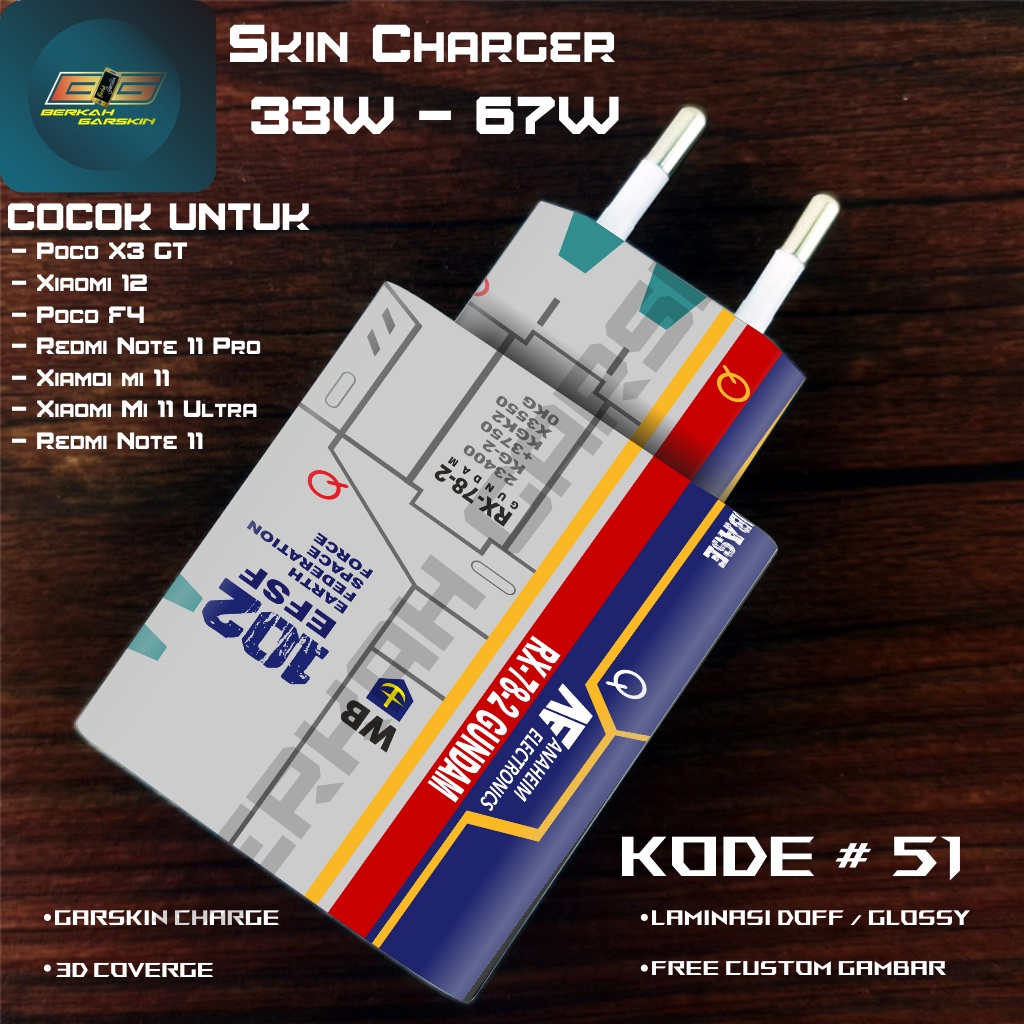 Jual Skin Charger POCO X3 GT, POCO F4, Redmi note 11 Pro 67W Turbo ...