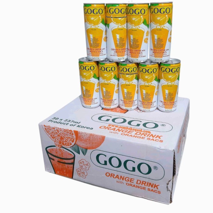 Jual Gogo Orange Drink / Gogo Minuman Buah Jeruk / Gogo Korean Drink ...