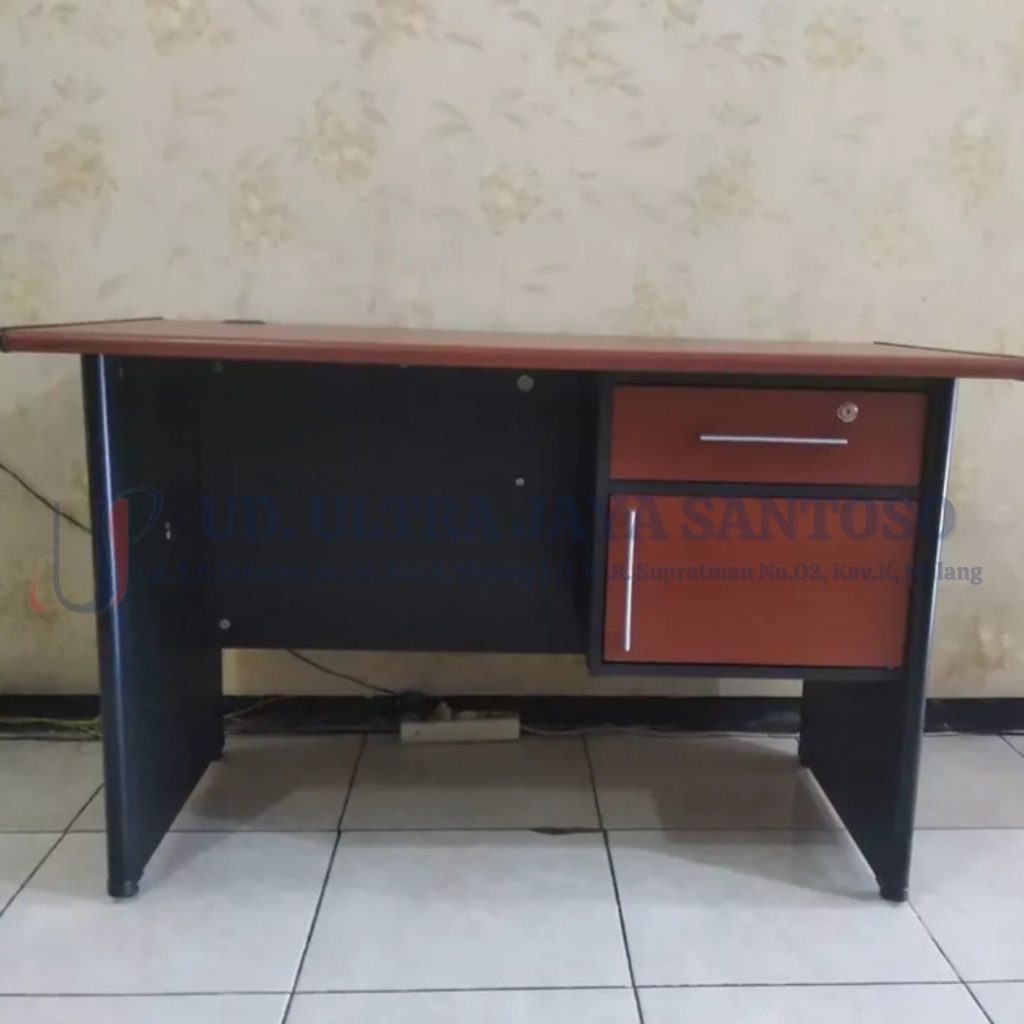 Jual Meja Kantor / Meja Kerja / Meja 1/2 Biro VIP MS501 | Shopee Indonesia