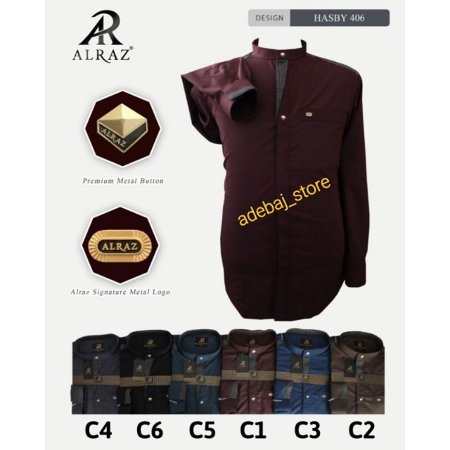 Jual Koko AL RAZ Lengan Panjang Model HASBY | Shopee Indonesia