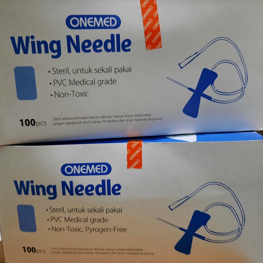 Jual Wing Needle OneMed 23G, 25G, 27G 1 BOX 100's | Shopee Indonesia